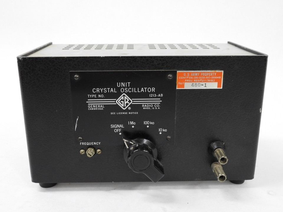 General Radio GenRad 1213-AB Vintage Radio Crystal Oscillator Unit ...