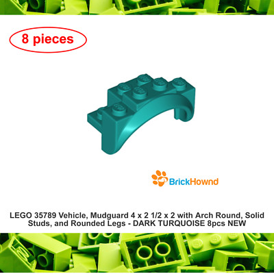 LEGO 35789 Vehicle Mudguard 4x 2 1/2x2 w/Arch Round - DARK TURQUOISE ...
