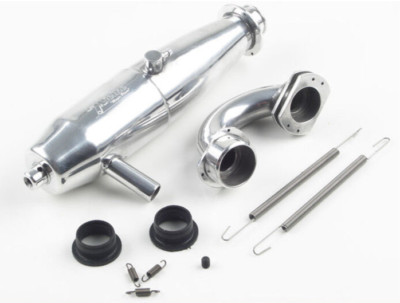 Silencer resonance pipe set three chamber sil Masterfix Kyosho IFW-120 ...