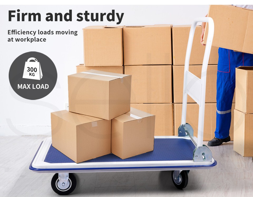 300kg Folding Truck Trolley Platform Cart Hand Sack Fold Transport ...