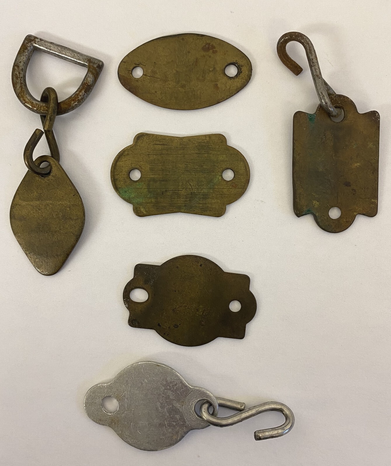 Lot of 6 Vintage 30s 40s 70s Dog License Tag Rabies NY Brass Aluminum ...