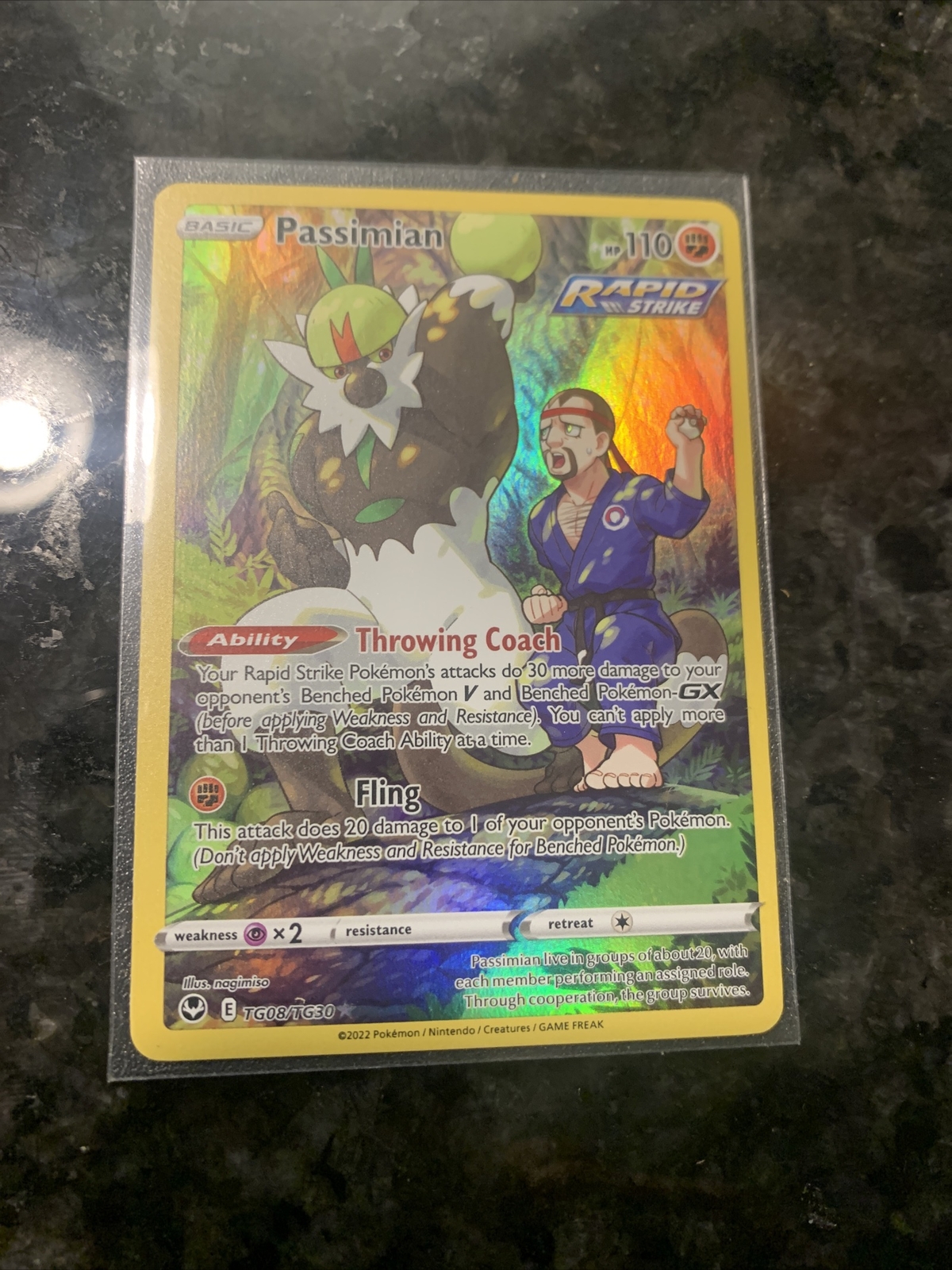 Pokemon Silver Tempest Passimian Ultra Rare Rapid Strike #TG08/TG30 (B ...