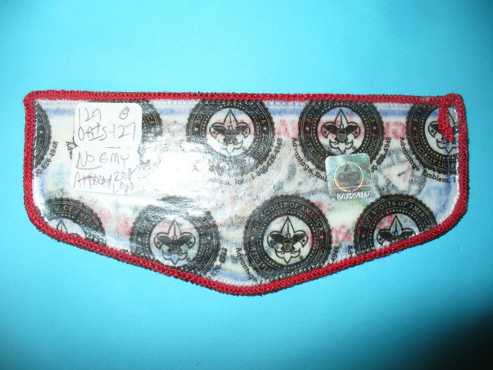 Egwa Tawa Dee Lodge 129,1915 2015,100th Ann OA Hawk Flap,NoGMY Circle ...