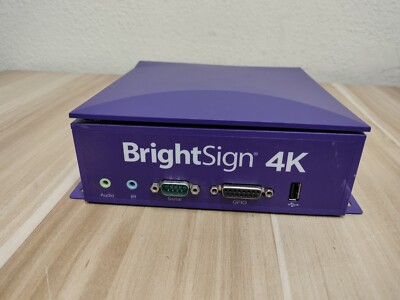 Brightsign 4K Digital Signage Media Player Purple 4K1142-WW *NO ADAPTER ...