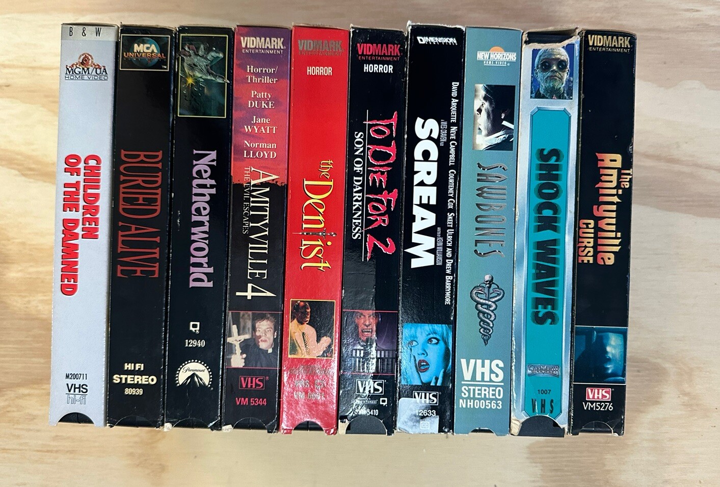 [MOLD] ☣️ Very Rare Horror Lot 30 Tapes Color Me Blood Red - Cult ...