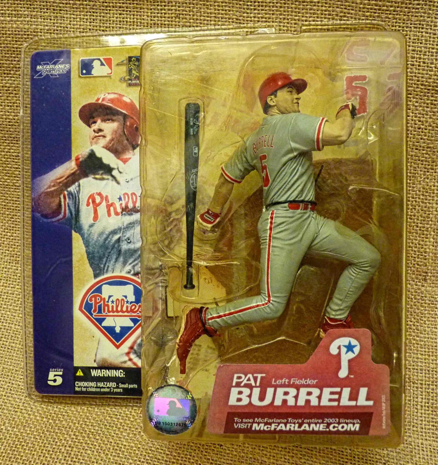 McFarlane Series 5 Pat Burrell, Phillies, year 2003, FREE SHIPPING IN ...