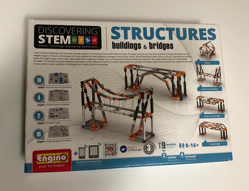 Engino Discovering STEM Eng-STEM06 Structures Buildings & Bridges Kit ...