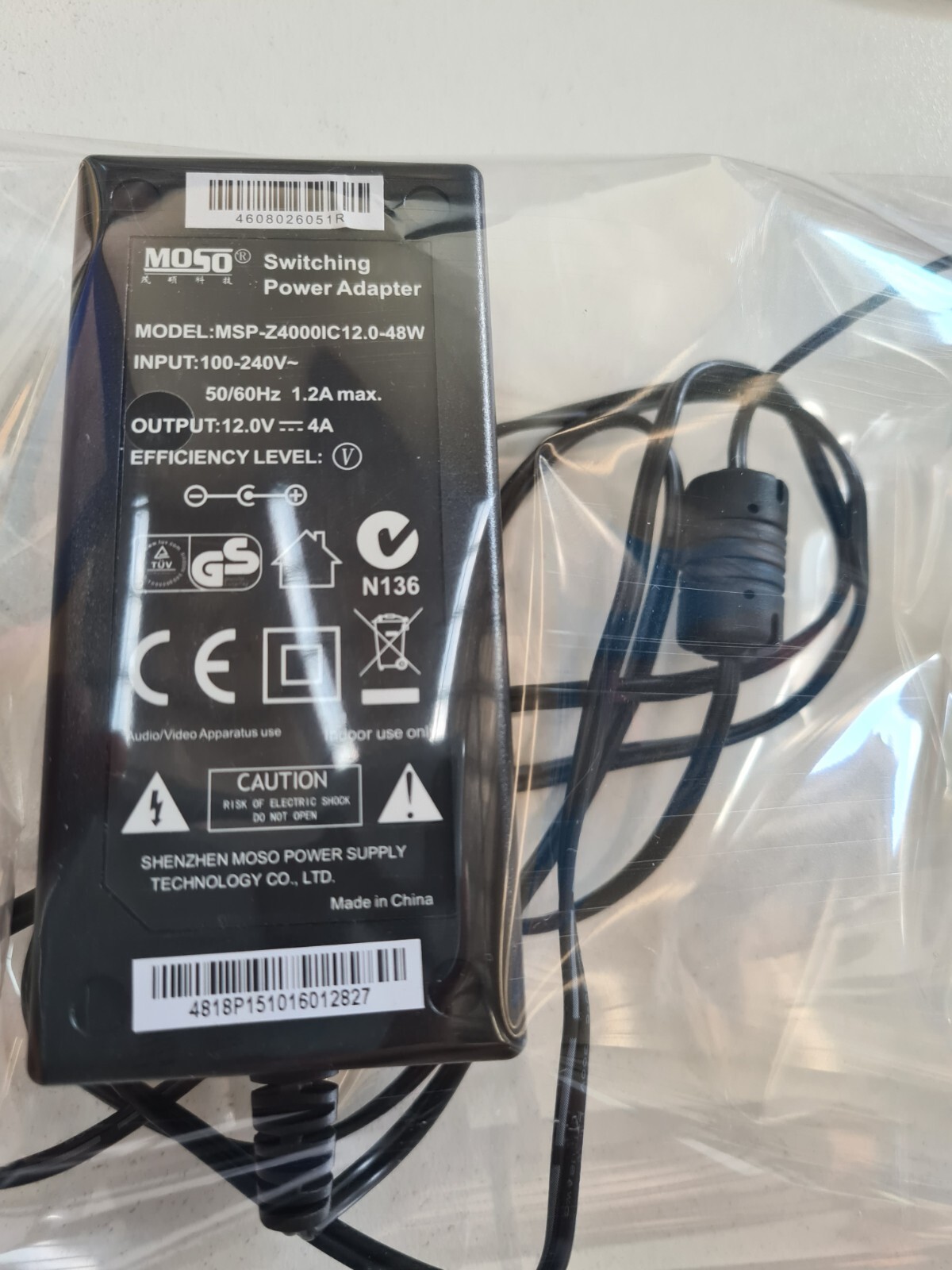 Moso Swi POWER ADAPTER MSP-Z4000IC12.0-48W | eBay Australia