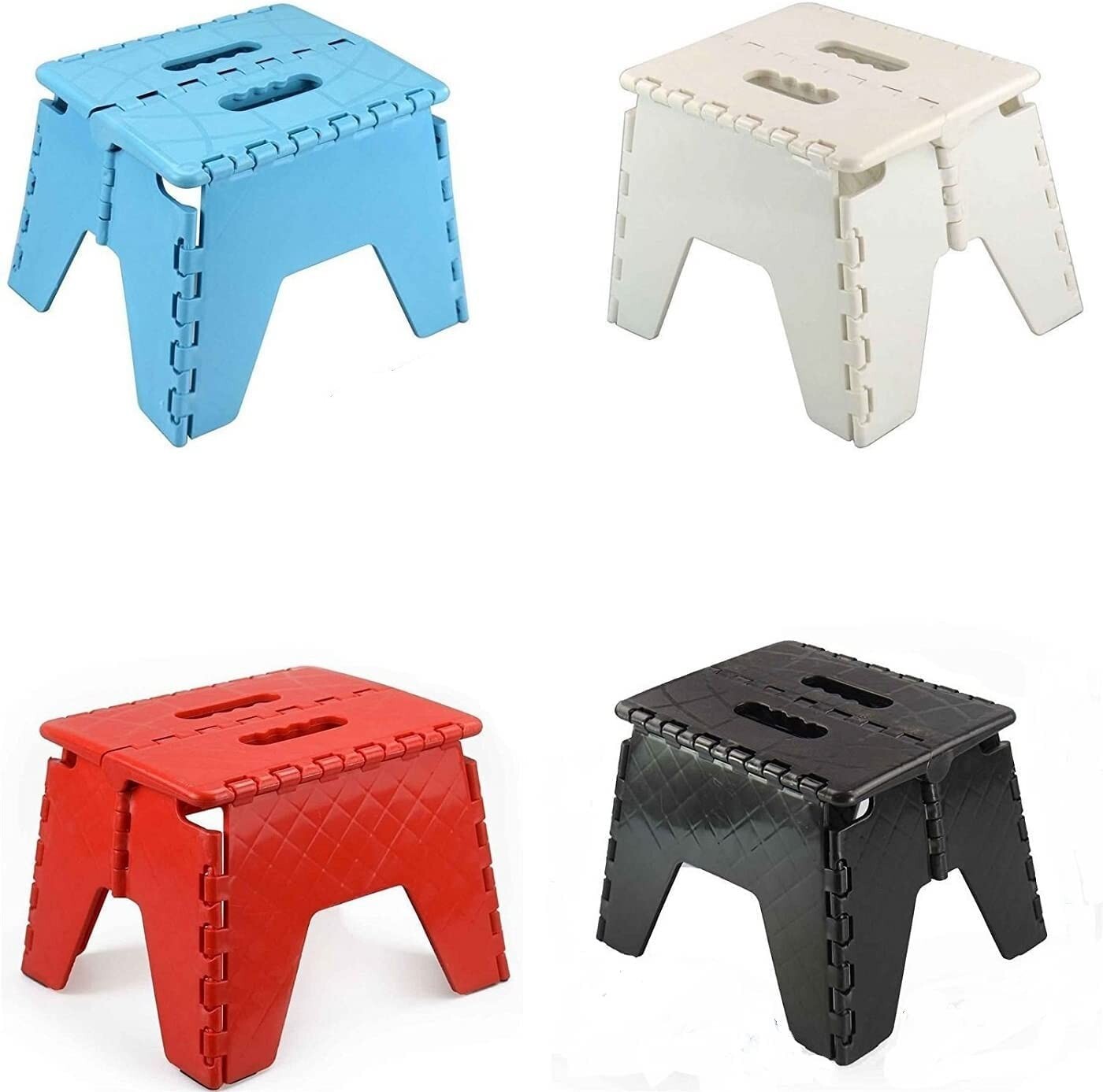 NEW FOLDING HANDY STEP STOOL STRONG 150KG HANDLE STORAGE COLLAPSIBLE ...