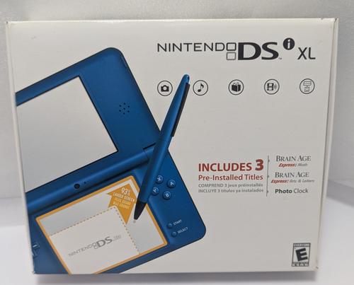 Nintendo 3DS XL Blue Handheld System w/ Games & Charger Stylist Game ...