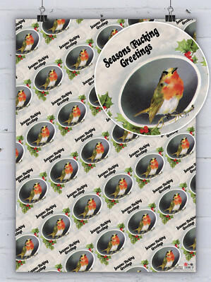 Modern Toss Funny Xmas Wrapping Paper Gift Wrap Hilarious Cheeky ...