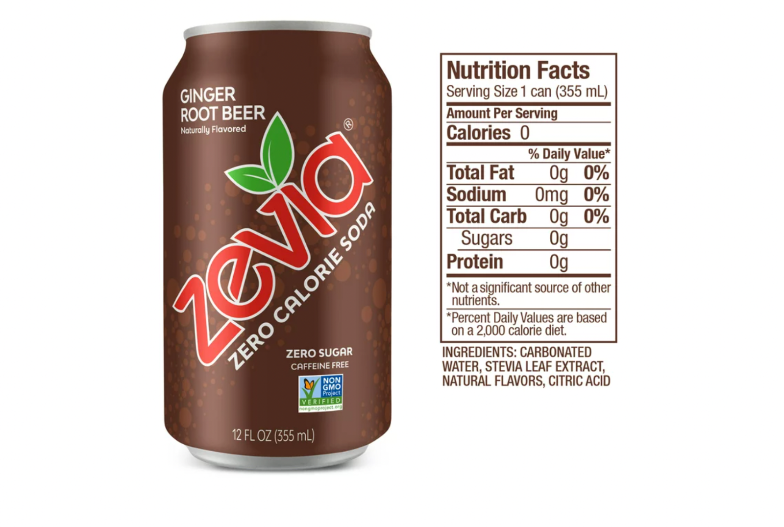 Zevia Zero Calorie No Sugar Soda Pop Favorites Variety Pack 12 fl oz 18 ...