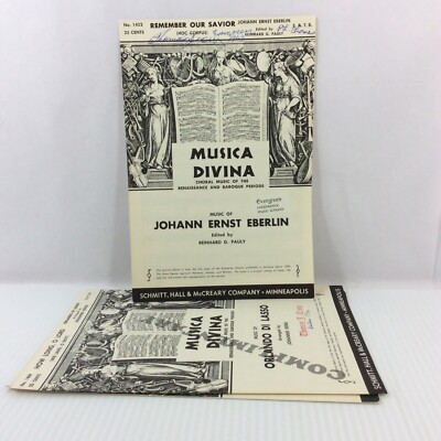 Musica Divina Choir Sheet Music Lot Sacred Church Choral Octavo FD6 ...
