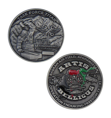 US Armed Forces Task Force Titan, Enduring Freedom IX-XI Challenge Coin ...