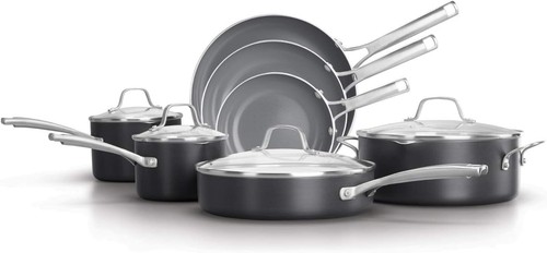 Calphalon Classic Oil Infused Ceramic 11- Piece Cookware Set ...