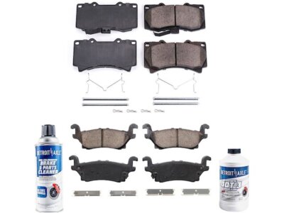Detroit Axle Disc Brake Pad Set Brake Pad Set fits Hummer H3 2006-2010 ...