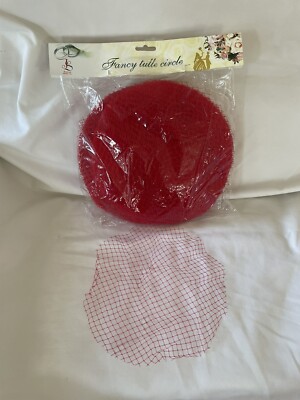 50 Fancy Red Tulle Circles With Diamond Pattern Edge 9” Party Favor | eBay