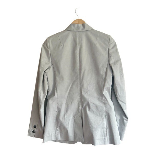 NEW Wildfang Sz Small Ace Tux Blazer Cotton Light Grey Minimalist ...
