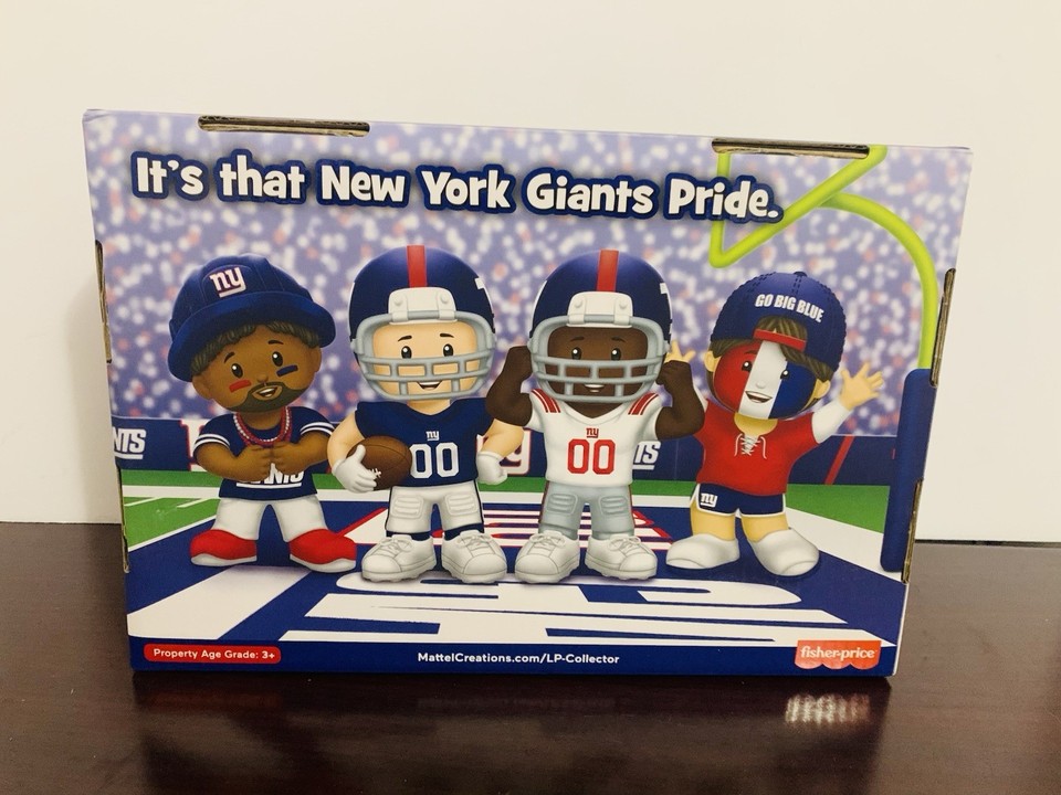 Little People NY Giants NFL Football Collector 4 Figures Toys Brand New ...