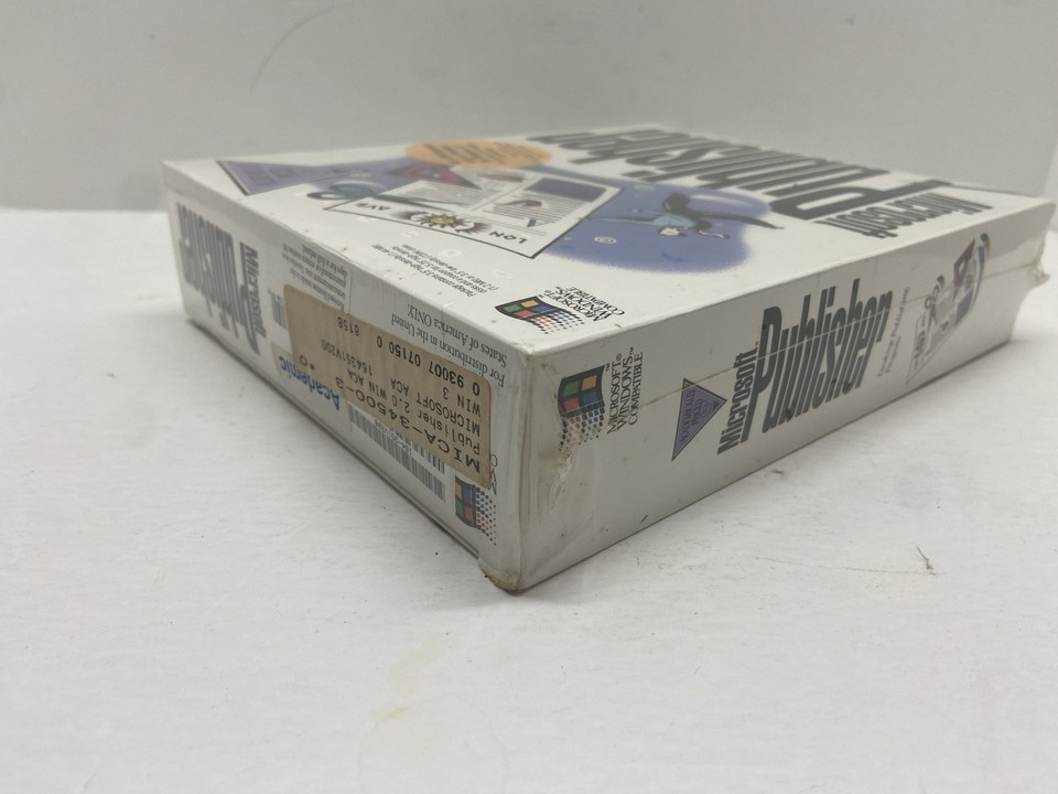Vintage Microsoft Windows Publisher NOS, 3.5” Floppy Disk Software ...