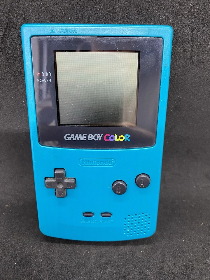 Nintendo GameBoy Color GBC Teal Blue Handheld System Tested + Buzz ...