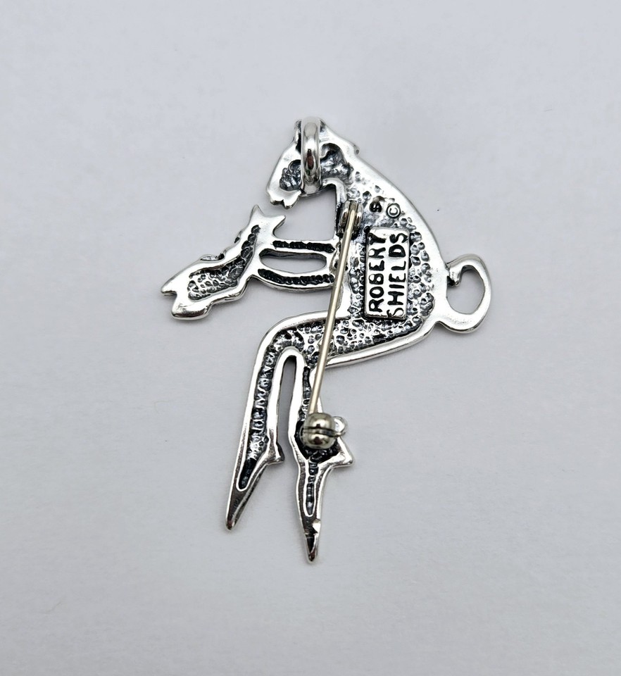 VTG Robert Shields Sterling Silver Color Enamel Dancing Kokopelli ...