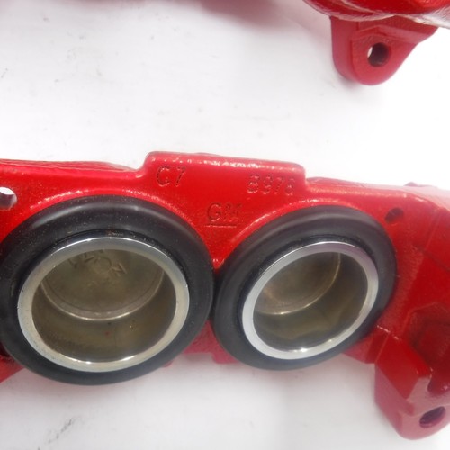 Pair Front Red Brake Calipers Conversion For 2019-2021 Chevy Silverado ...