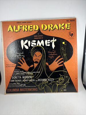 ALFRED DRAKE Kismet Broadway Musical Vinyl 33 RPM Columbia OL4850 ...