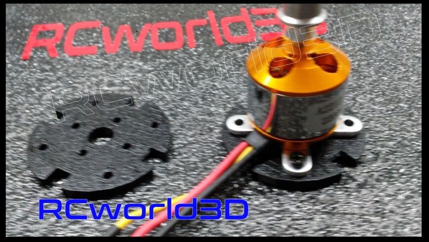 RC PLANE BRUSHLESS MOTOR MOUNT/BASE PERFECT X 2212 MOTOR 3D PRINTED ...