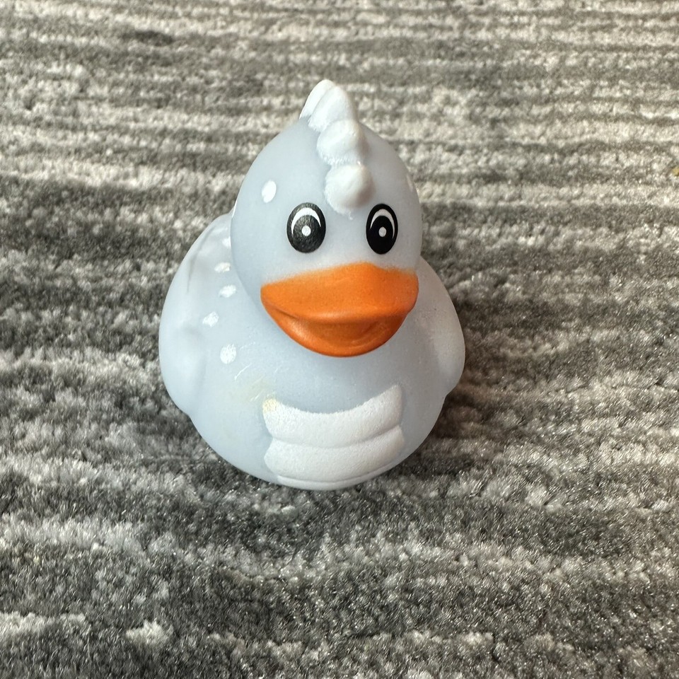 Rubber Duck Blue Dragon Decor Car Home Office Cute Ornament Spike Ducky ...