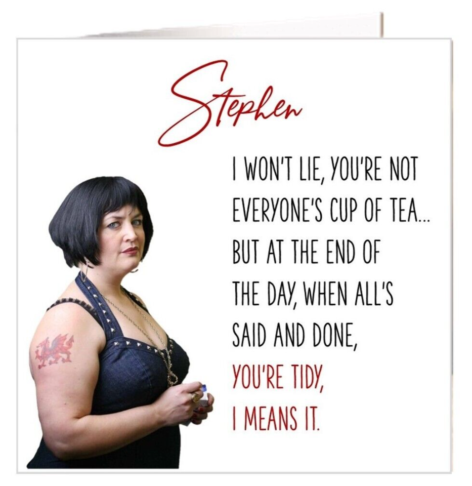 Gavin & Stacey Nessa Personalised Valentine's Day Birthday Anniversary ...