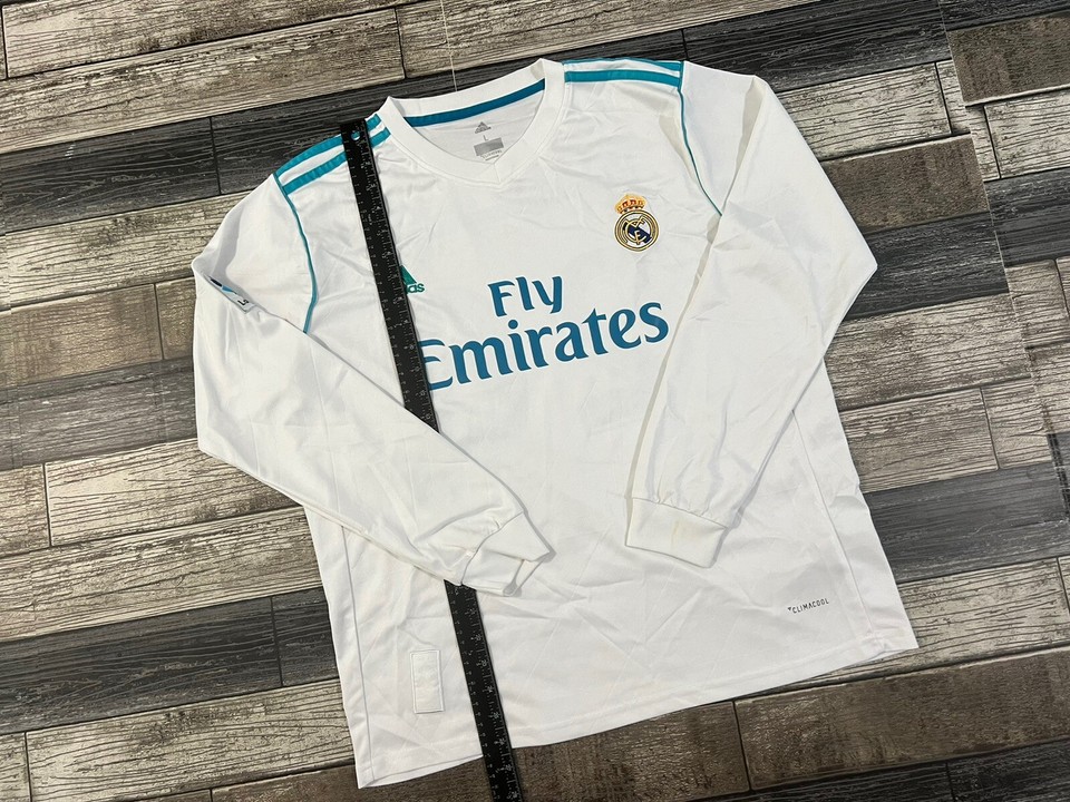 Adidas Real Madrid 2017 2018 Home Football Shirt Soccer Jersey L | eBay