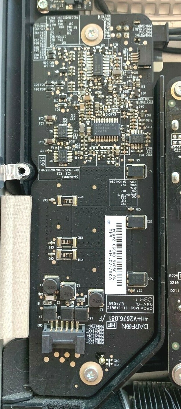 iMac 21.5" LED Backlight Board 2009 661-5304 612-0063 V267-701HF *FREE ...