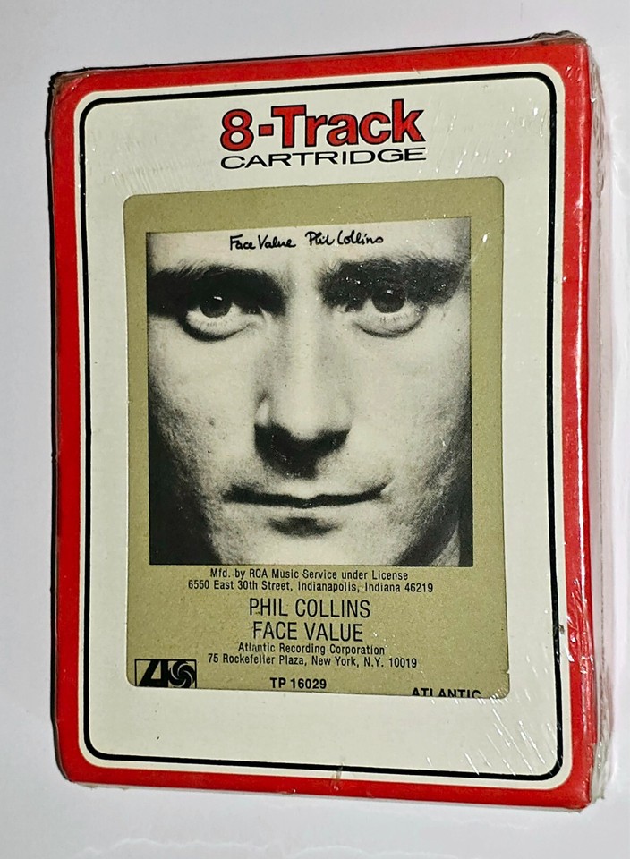 PHIL COLLINS SEALED 8-TRACK 1981 FACE VALUE TAPE CARTRIDGE CLUB GENESIS ...