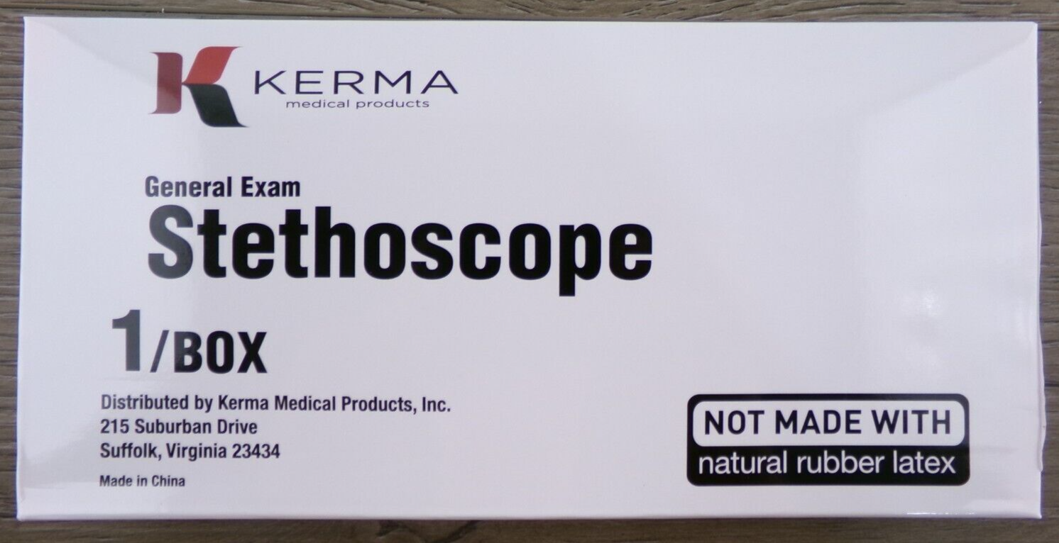Kerma General Exam Stethoscope Pediatric Scope #5000, 31.5" Black, Qty ...