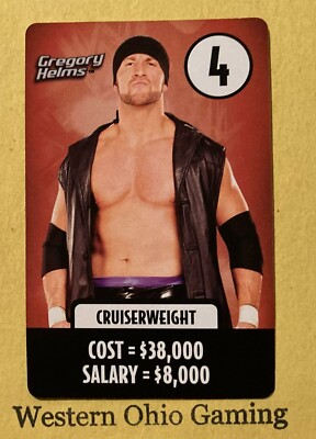 2007 WWE Gregory Helms Cruiserweight Card USED 3rd Edition DVD Board ...