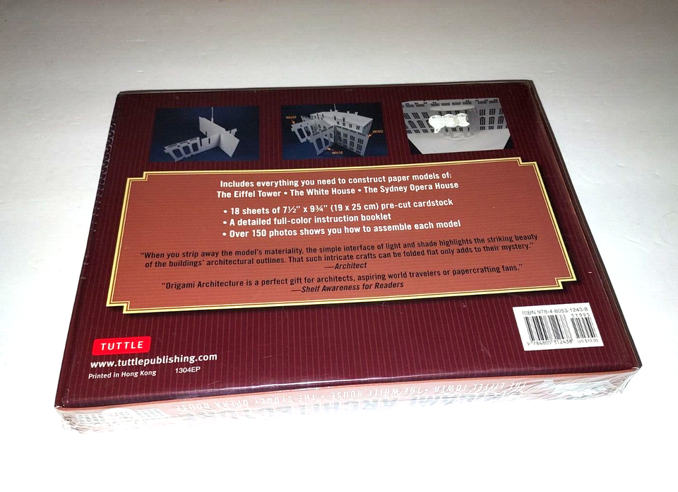 Tuttle ORIGAMI ARCHITECTURE Eiffel Tower White House Sydney Opera House ...