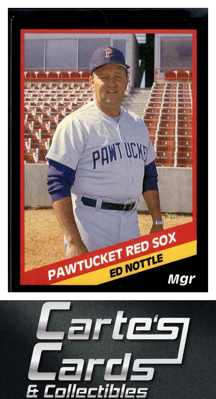 Ed Nottle 1988 CMC Pawtucket Red Sox #24 Pawtucket Red Sox MGR | eBay