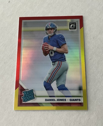Daniel Jones 2019 Optic Red/Yellow PRIZM Rated Rookie Giants/Colts ...