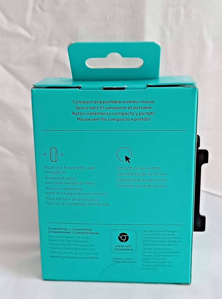 New Logitech Wireless Optical Scroll Wheel Ambidextrous Mouse M325s ...