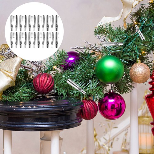 50 Pcs Small Plastic Clips Tree Decoration Mini Clamps Crafts Metal for ...