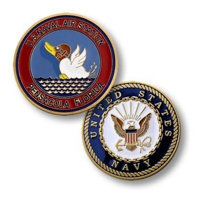 NAVY NAVAL AIR STATION NAS PENSACOLA FLORIDA 1.75" CHALLENGE COIN | eBay