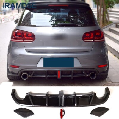 2008-2013 Volkswagen Golf MK6 GTI Rear Diffuser Bumper Car Body Kit ...