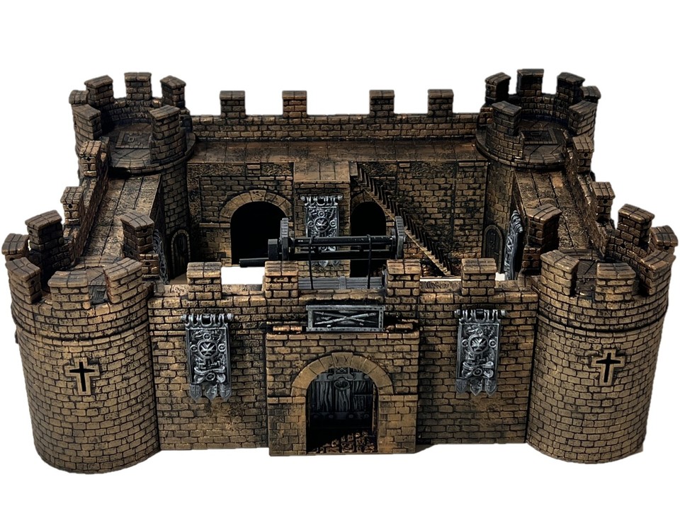 Castle Toy Set Roll Playing Knights Game Kids Model Building Accessory ...