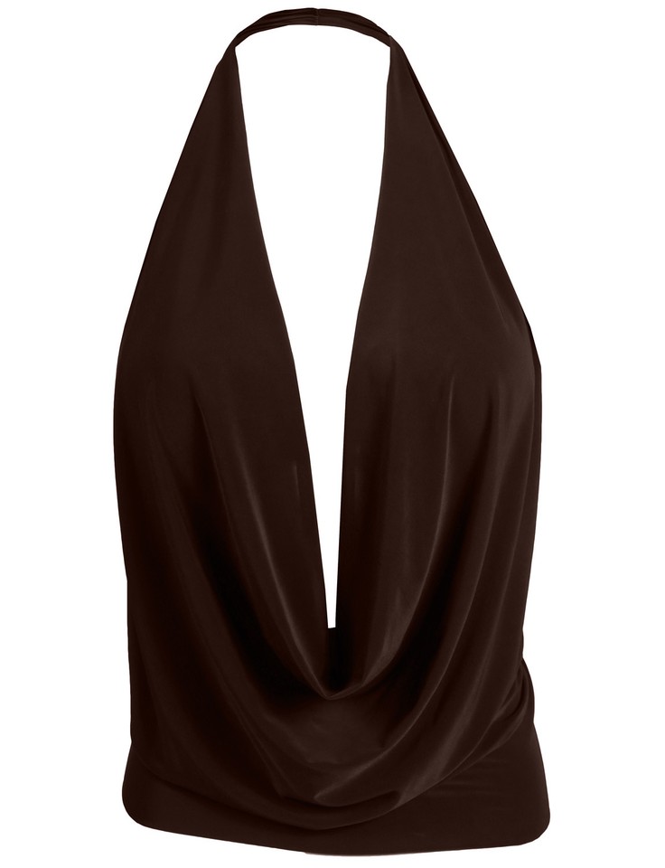 NE PEOPLE Womens Sexy Lightweight Low Cut Halter Top [NEWT07] | eBay