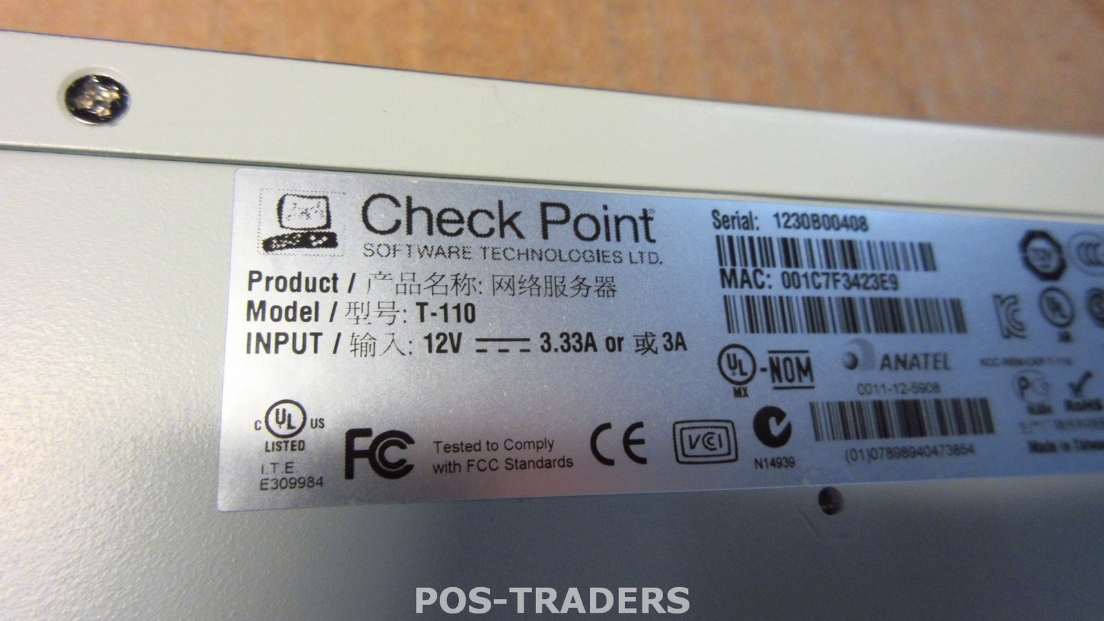 Check Point T-110 CheckPoint 2200 6-Port Gigabit Firewall Appliance NO ...