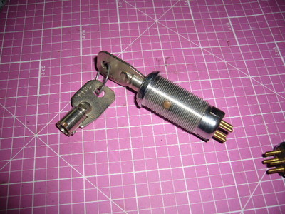Key Switch, ACE, Round barrel Key Type, 3 Position, 4 pin connection ...