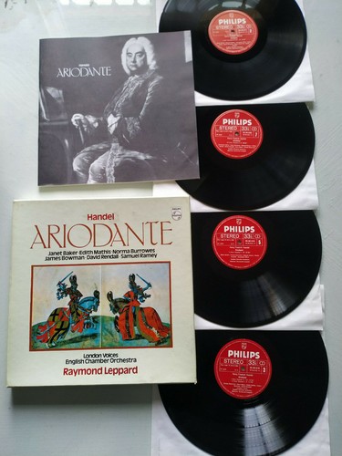 Handel Ariodante Janet Baker Leppard 1979 Boîte 4x LP + Livret 12 ...