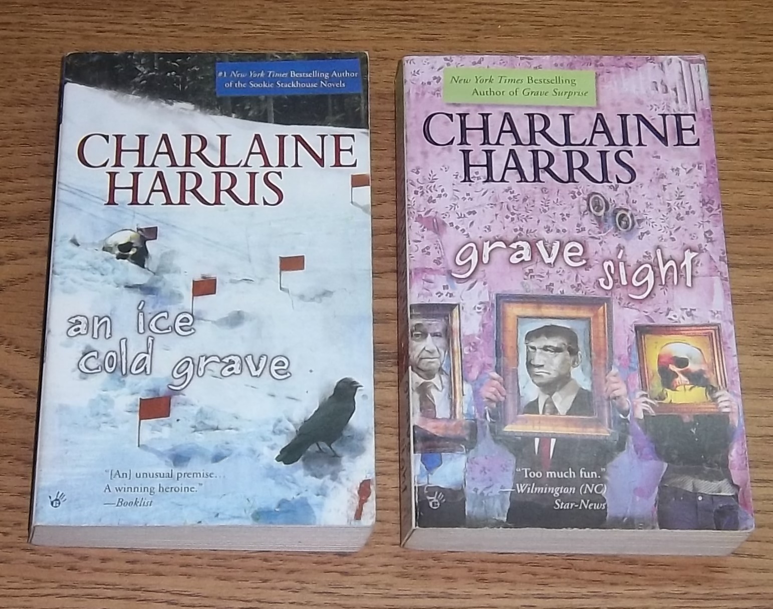 LOT Charlaine Harris HARPER CONNELLY An Ice Cold Grave & Grave Sight ...