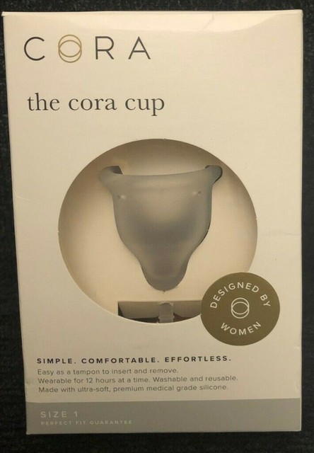 Cora The Cora Cup Size 1 Menstrual Cup Reusable Period Cup for sale ...